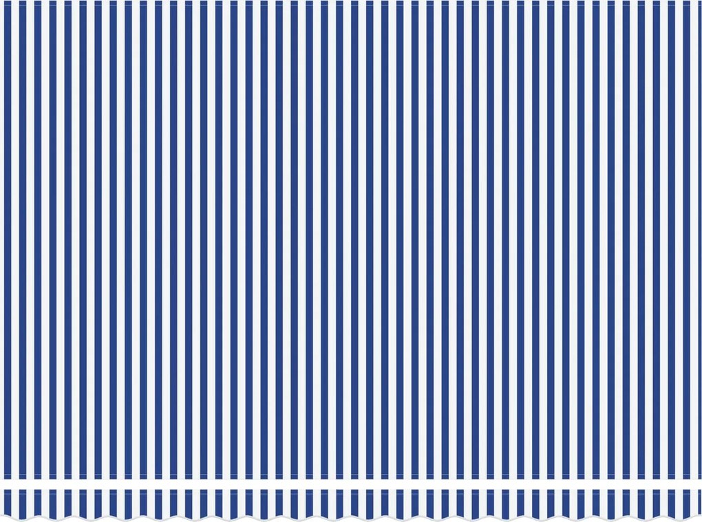 Rám markýzy Modrá a bílá 450 × 300 cm 3330851