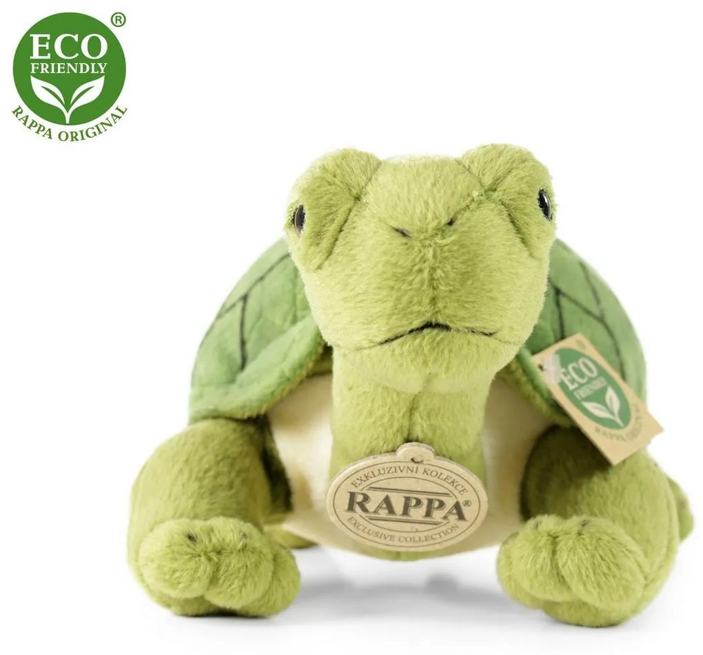 Rappa Plyšová želva Agáta zelená, 25 cm ECO-FRIENDLY