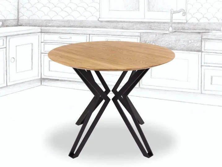 Jídelní stůl z masivu dubu, elegantní design