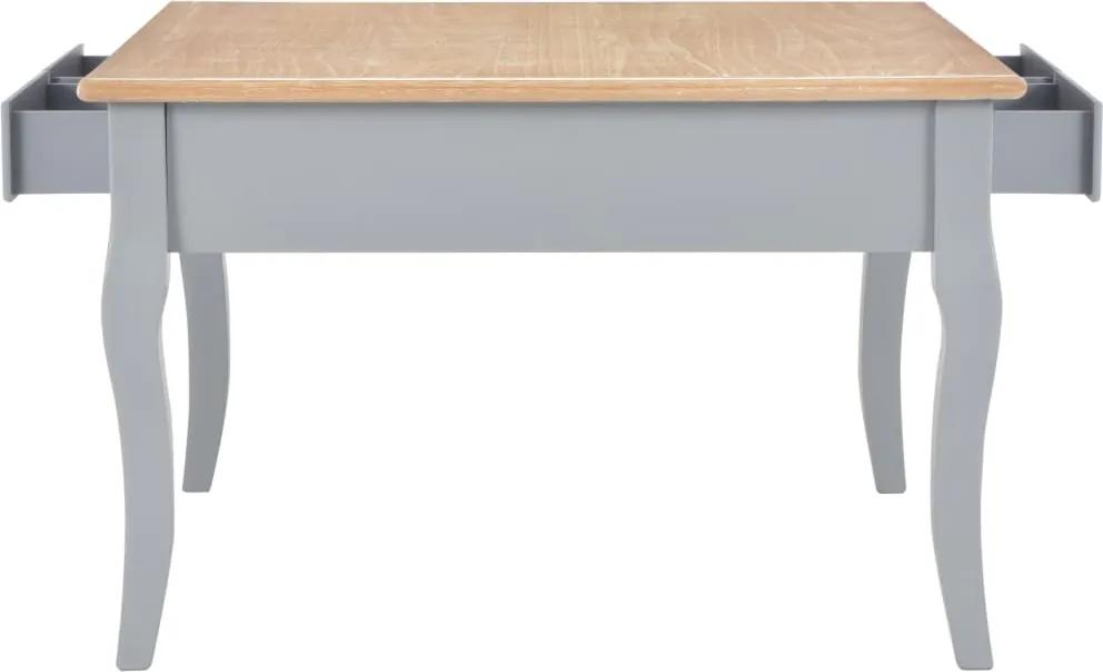 Konferenční stolek - dřevo - hnědo-šedý | 80x80x50 cm