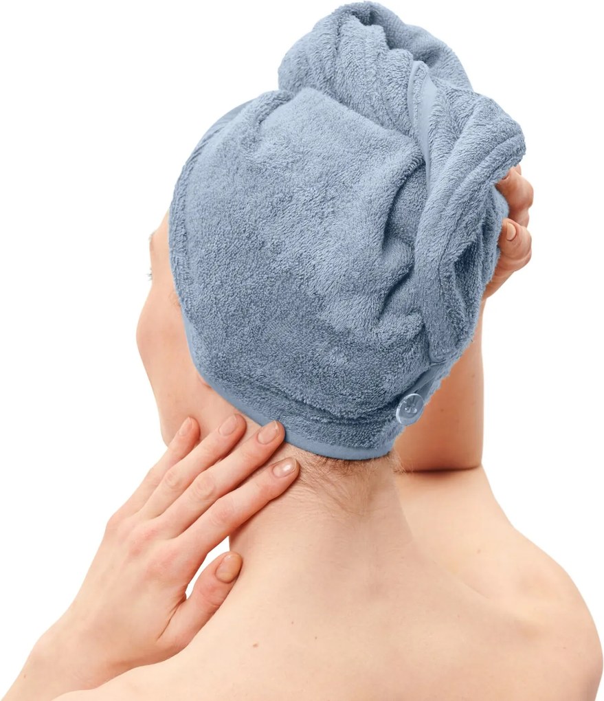Tchibo - Ručníkový turban, světle modrá