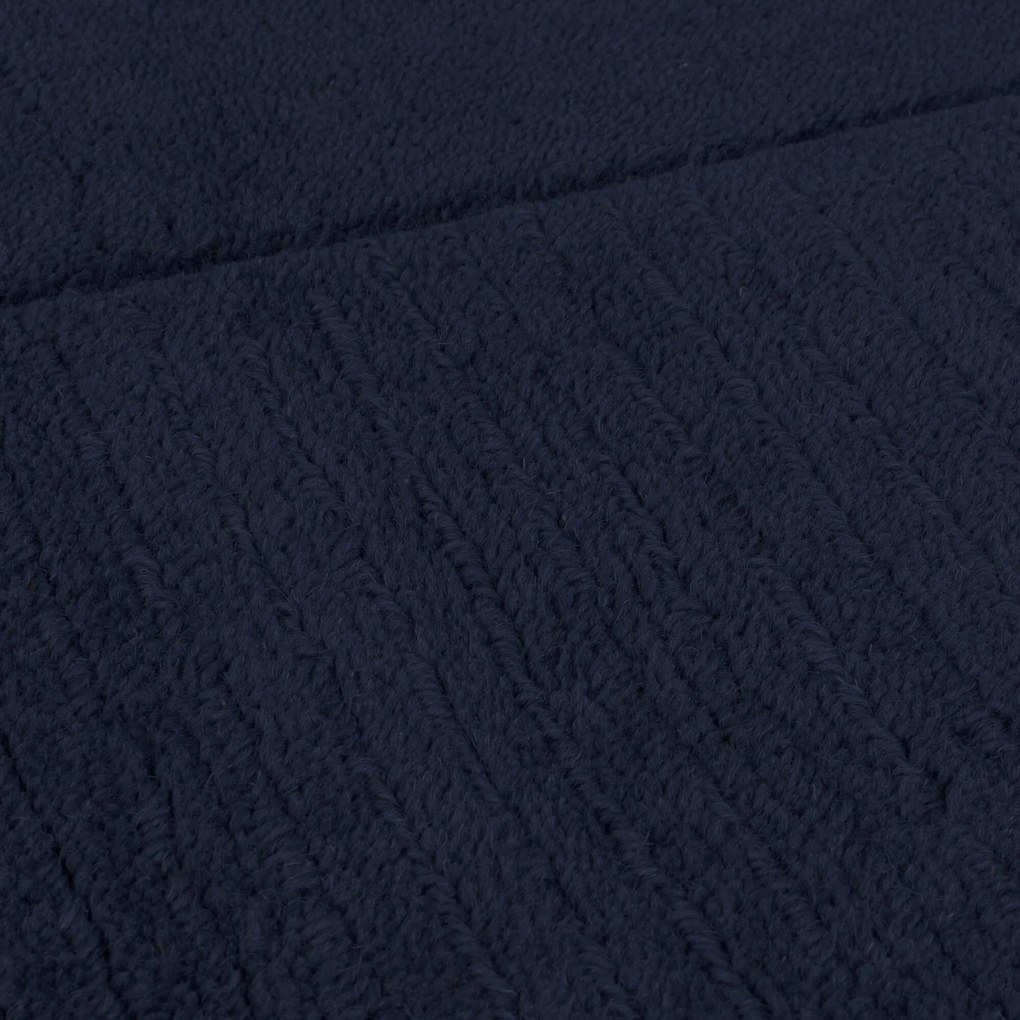 Kusový ručne tkaný koberec Tuscany Textured Wool Border Blue, 200x290, modrá, obývacia izba, Flair Rugs