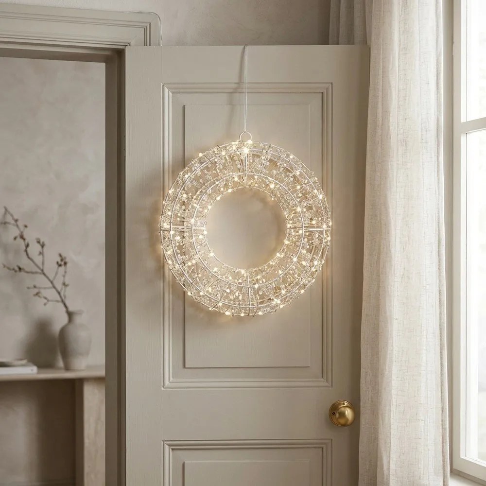 Svítící věnec ø 28 cm Ellary – Bizzotto