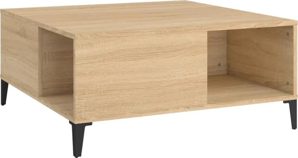 vidaXL Konferenční stolek 80 x 80 x 36,5 cm kompozitní dřevo [821103] Barva: dub sonoma