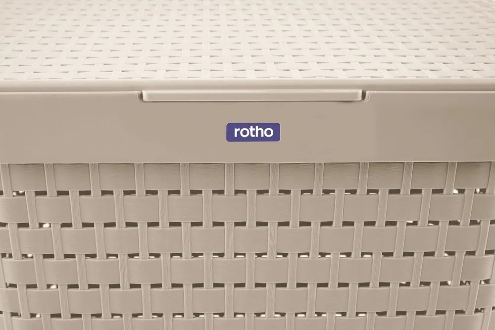 ROTHO Koš na prádlo COUNTRY 55 L - cappuccino