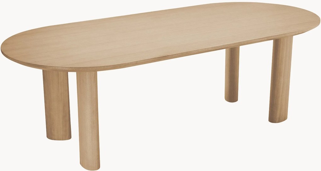 Oválný dřevěný jídelní stůl Mogado