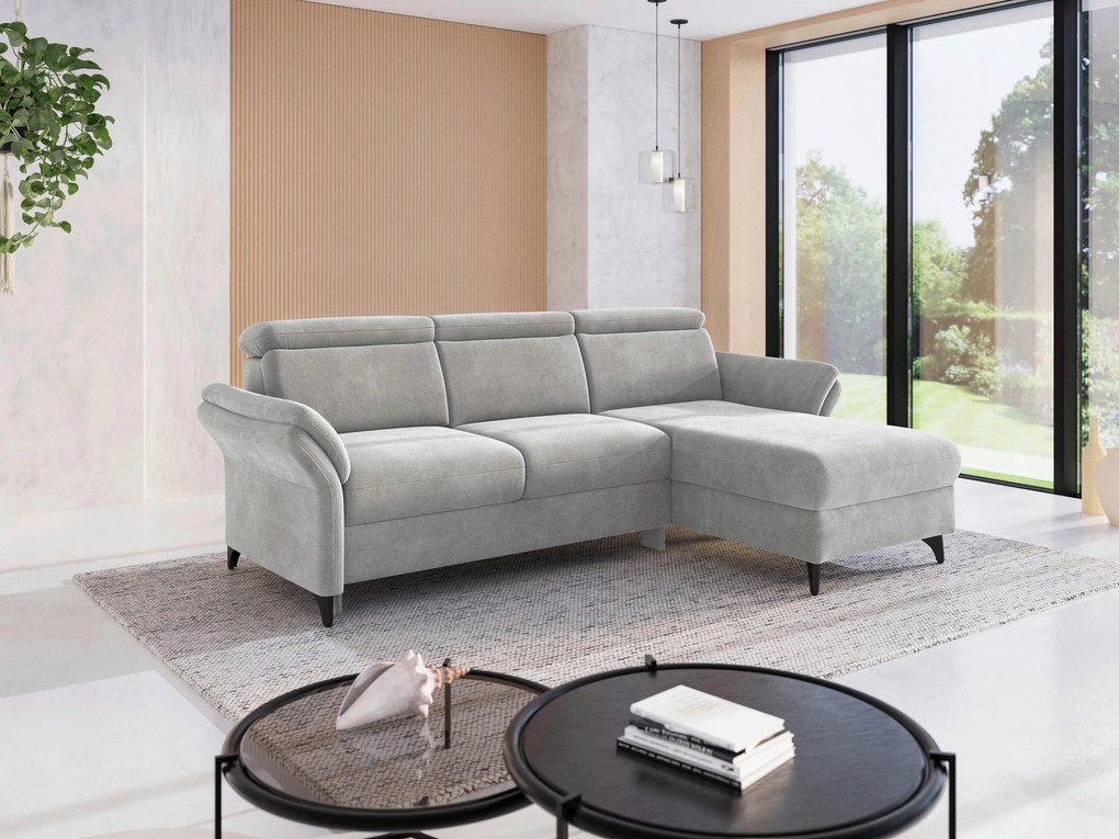XXXLutz ROHOVÁ SEDAČKA, textil, barvy stříbra Sit & More - Sedací soupravy - 000144025811