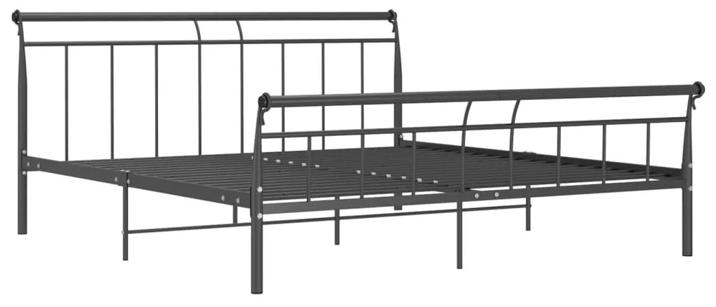 Rám postele černý kov 180 x 200 cm,  325045