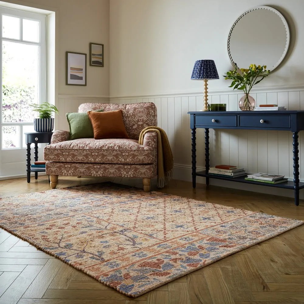 Ručně tkaný koberec s příměsí juty v přírodní barvě 200x290 cm Taylor Patchwork – Flair Rugs