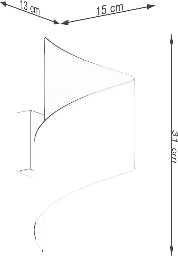 Sollux Lighting Nástěnné svítidlo TALASSA bílé