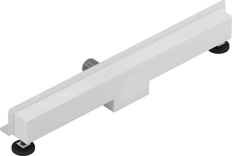 Mexen Flat Wall, sprchový žlab na zeď 2v1, 60 cm, bílá, 1230060