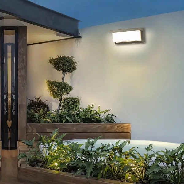 BRILAGI - LED RGBW Venkovní nástěnné svítidlo BRICKY 1xE27/12W/230V šedá IP54