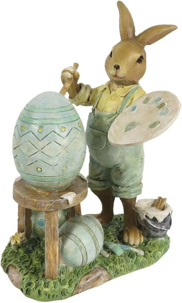 Velikonoční zajíc s vajíčkem vintage Clayre Eef