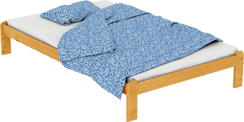 Maxi Postel z masivu Adam 120 x 200 cm - barva Olše + matrace Vitality