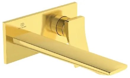 Ideal Standard Conca Tap - Umyvadlová baterie pod omítku, výtok 220 mm, Brushed Gold A7372A2