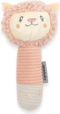 Dětská pískací plyšová hračka s kousátkem New Baby Lama