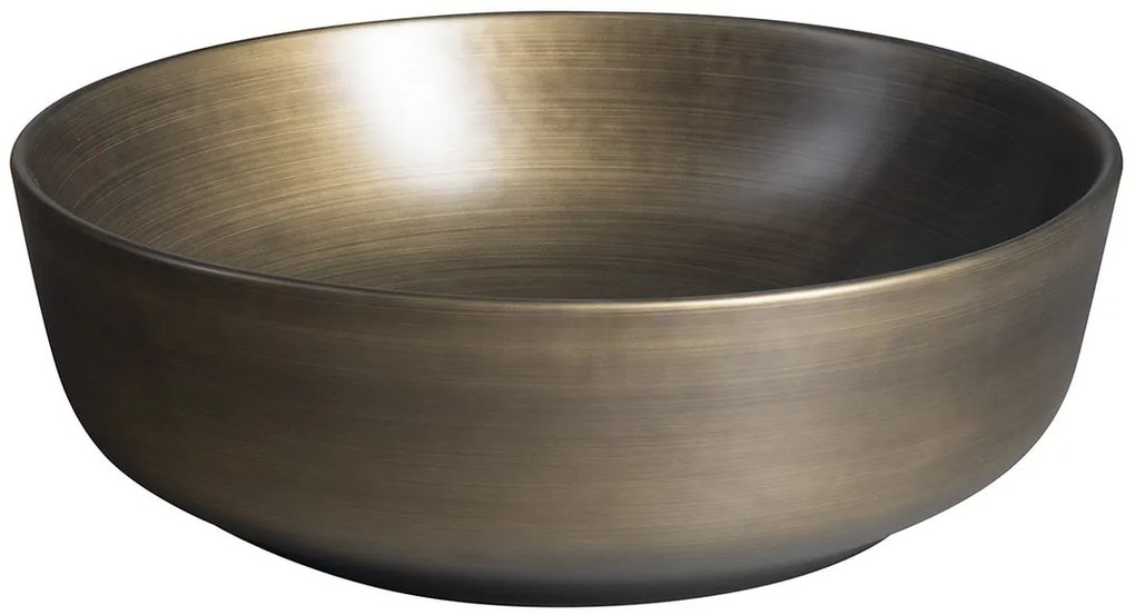 Sapho PRIORI keramické umyvadlo, průměr 41,5 cm, bronz PI032