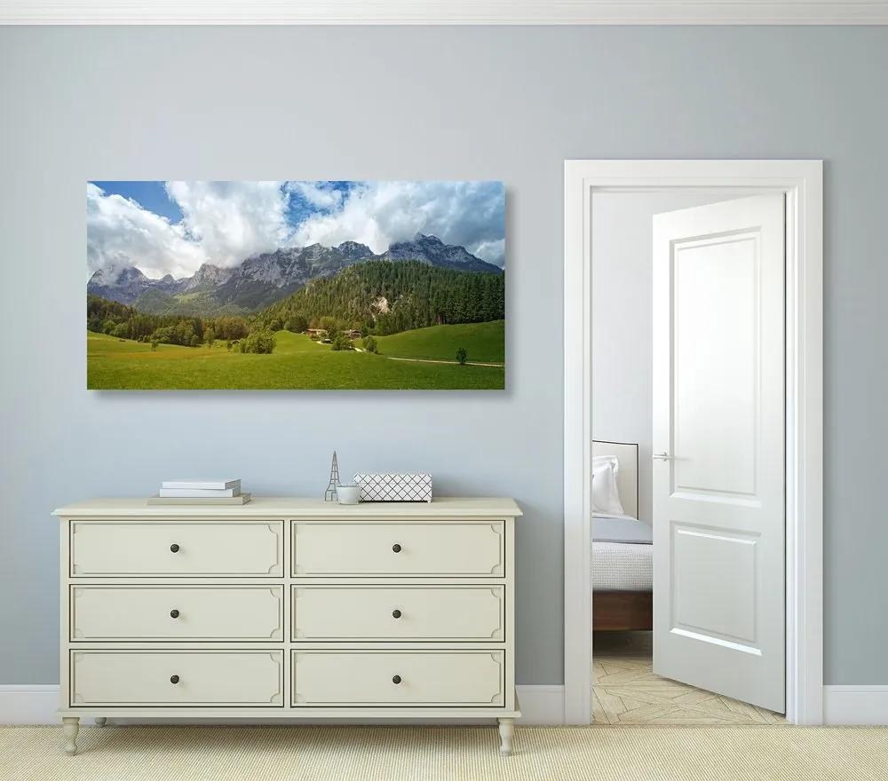 Obraz malebné Rakousko - 100x50 cm