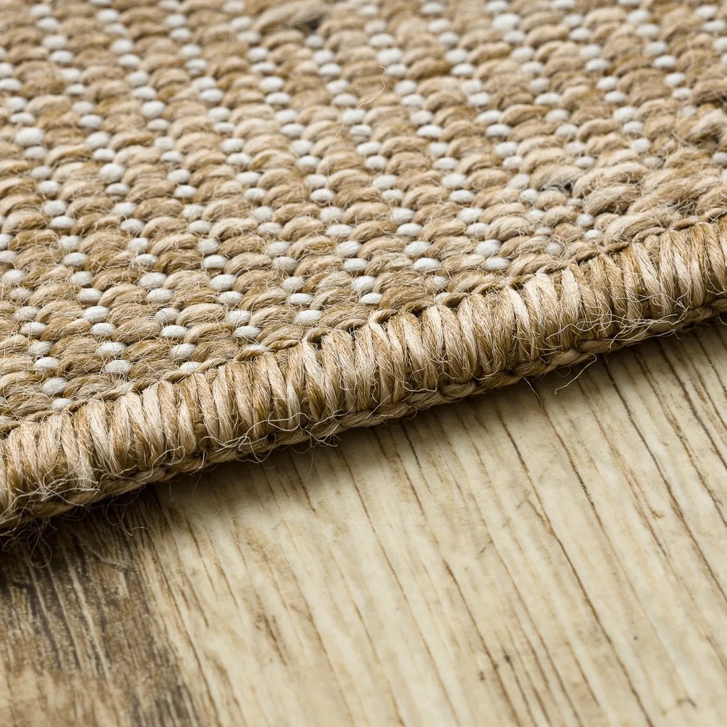 Dywany Łuszczów, Kusový koberec Spark 0688 beige/black, 160x220, béžová, chodba / předsíň