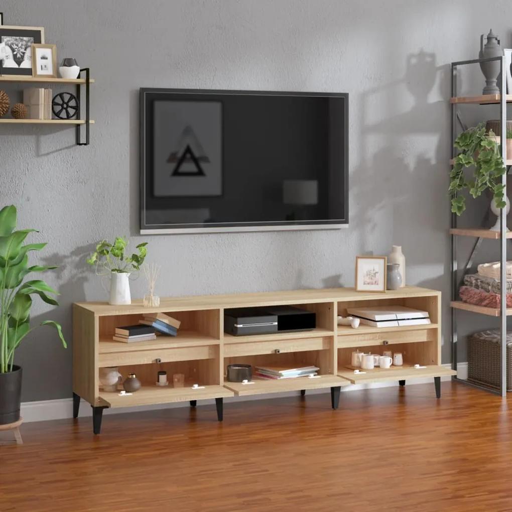 vidaXL TV skříňka 150 x 30 x 44,5 cm kompozitní dřevo [831920] Barva: Černá