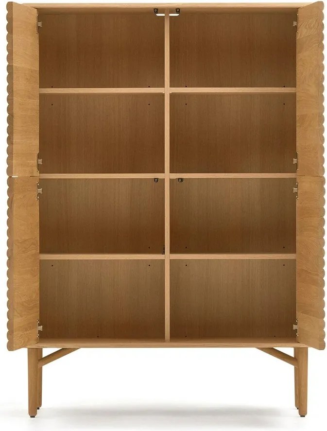 Skříňka v dekoru dubu v přírodní barvě 104,5x144x40 cm Lenon – Kave Home