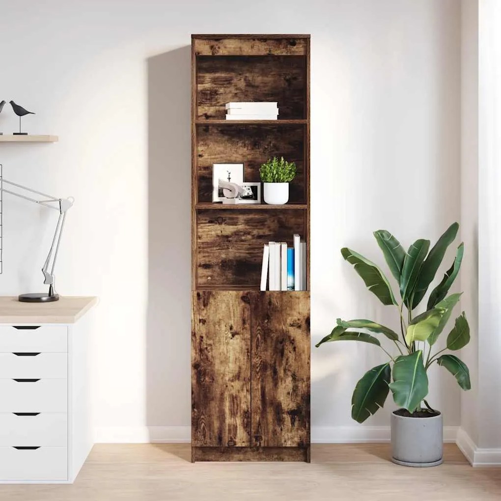 Vysoká deska kouřový dub 50x35x180 cm Dřevěné konstrukce 3328466