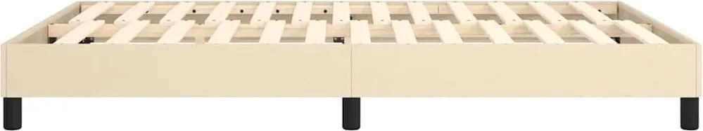 Rám postele s boxspringem krémový 140 x 200 cm textil 3120521