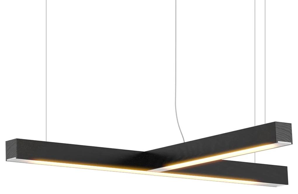 Závěsné světlo LED40 tvar T, více variant - TUNTO Model: bílý jasan, olejový vosk