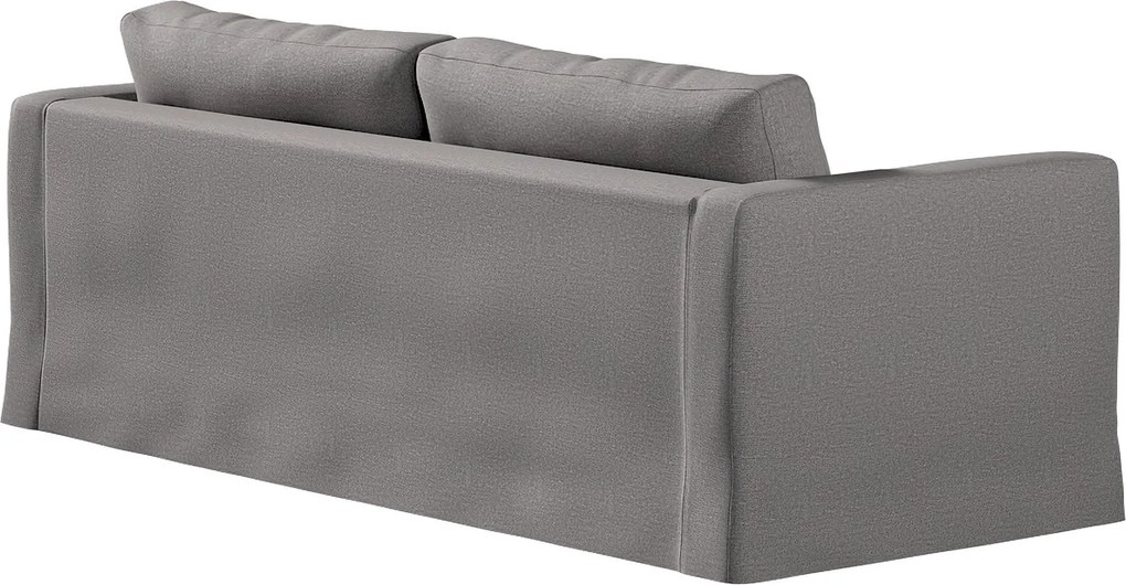 Potah na pohovku IKEA  Karlstad 3-místná, nerozkládací, dlouhý barva šedá látka pletený vzor