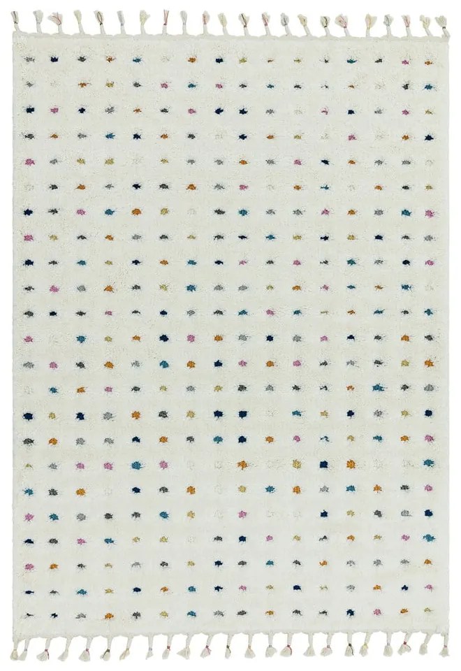 Béžový koberec Asiatic Carpets Dotty Multi, 80 x 150 cm