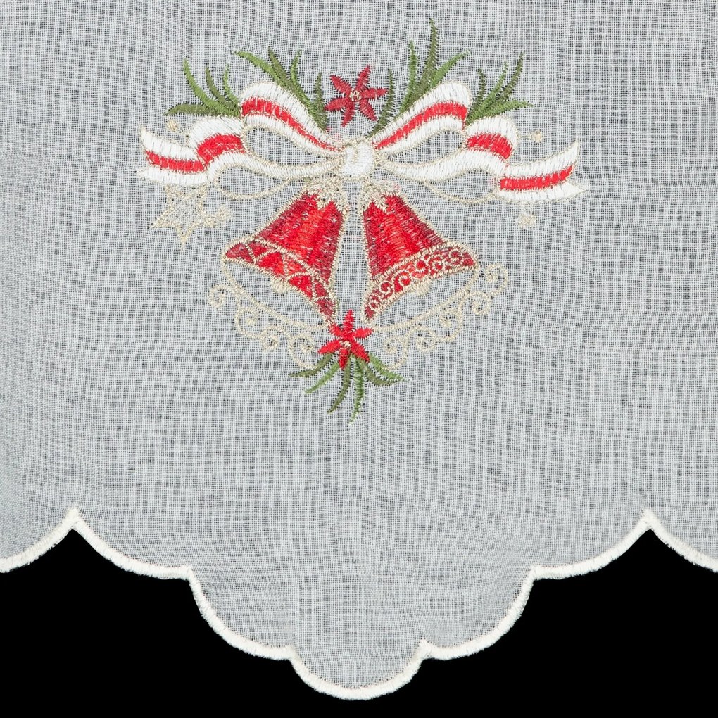 KRÁTKÁ ZÁCLONA NA POUTKÁCH XMAS16 145X70 CM VZOROVANÁ
