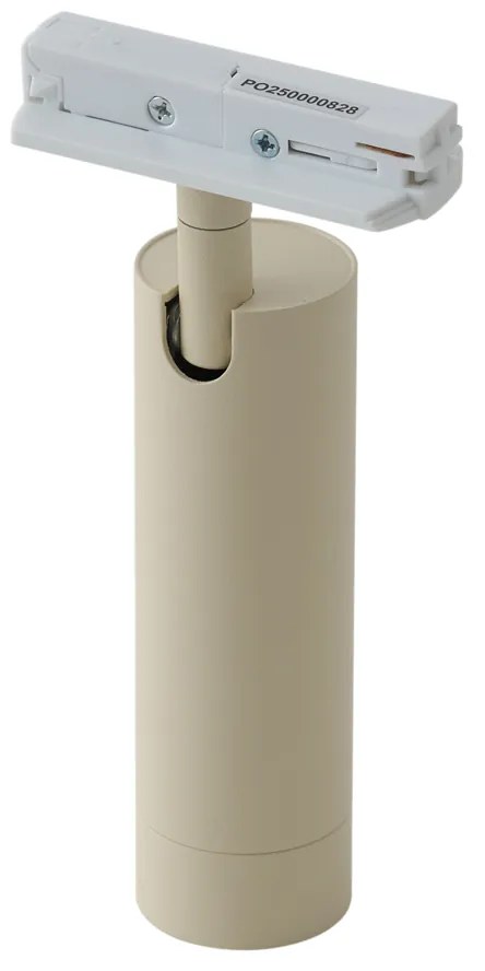 Moderní bodové svítidlo béžové s bílým adaptérem pro 1fázový kolejnicový systém GU10 35mm - Iconic Jeana Luxe