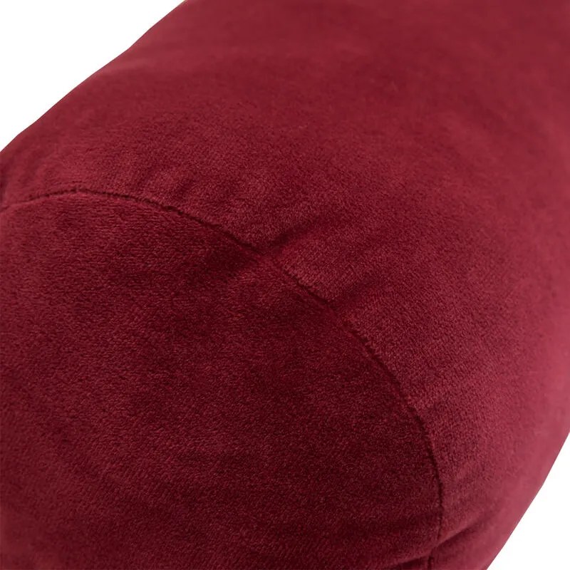 SCANquilt polštářek - válec VELVET vínová 15 x 40 cm