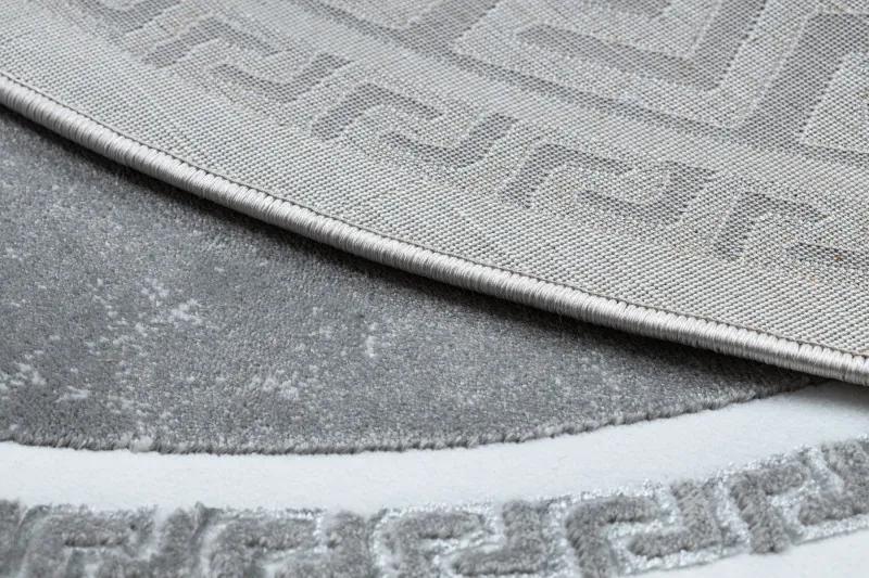 Dywany Łuszczów Kusový koberec Gloss 2813 27 greek grey kruh - 200x200 (průměr) kruh cm