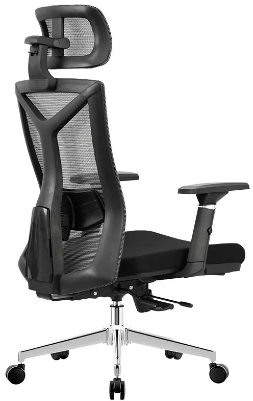 Kancelářská ergonomická židle Neoseat MARCO — látka, černá, nosnost 150 kg