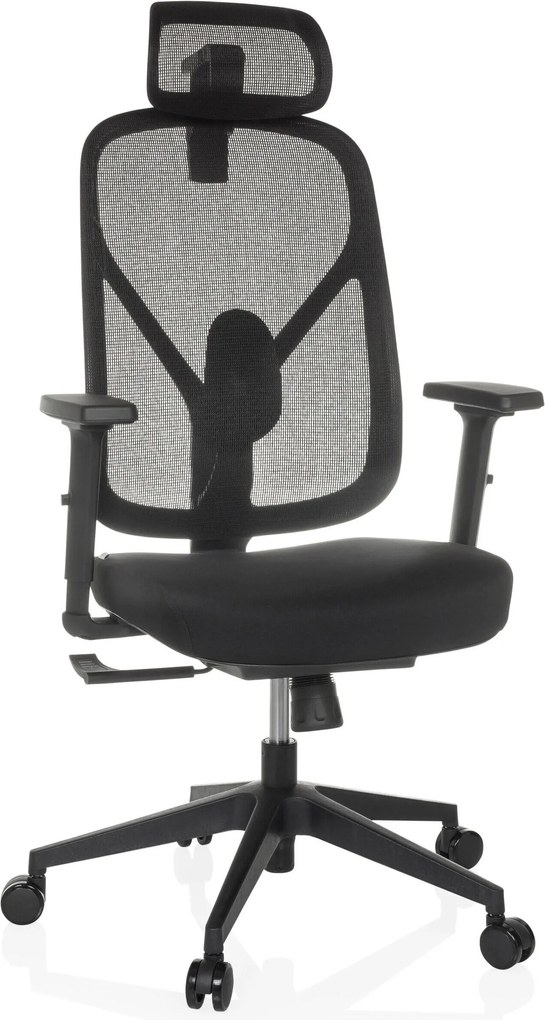 XXXLutz OTOČNÁ ŽIDLE, plochá tkanina, černá MID.YOU - Online Only kancelářské židle - 001918056201