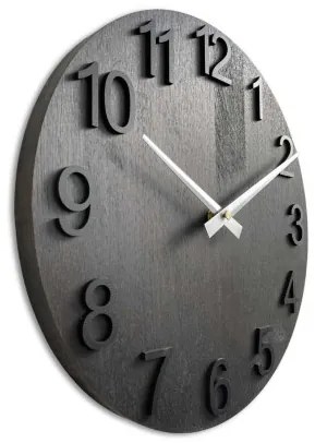 Designové nástěnné hodiny z masivního dřeva I SENTOP MAS017-3169-hands/silver