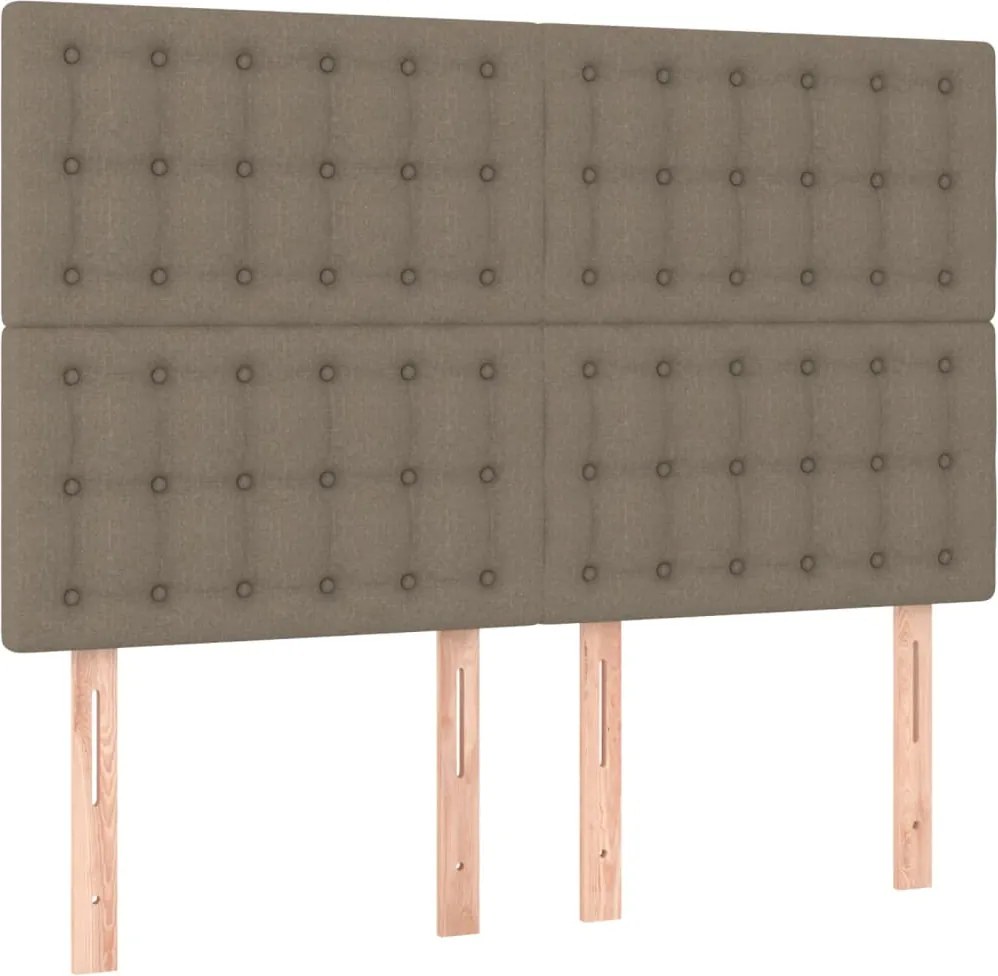 Box spring postel s matrací taupe 140x200 cm textil 3136921