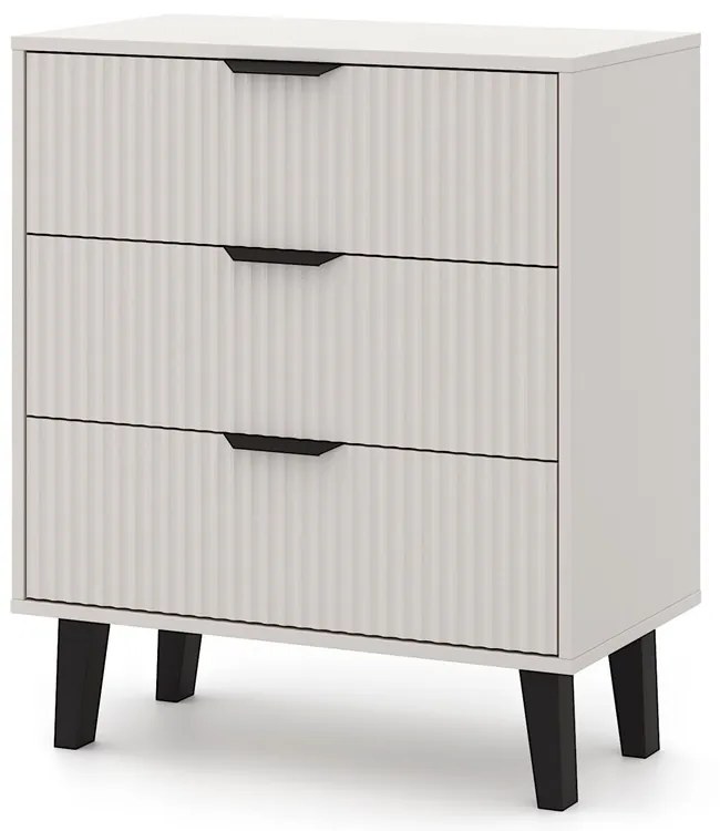 Komoda SCANDI 3S SLIM kašmír