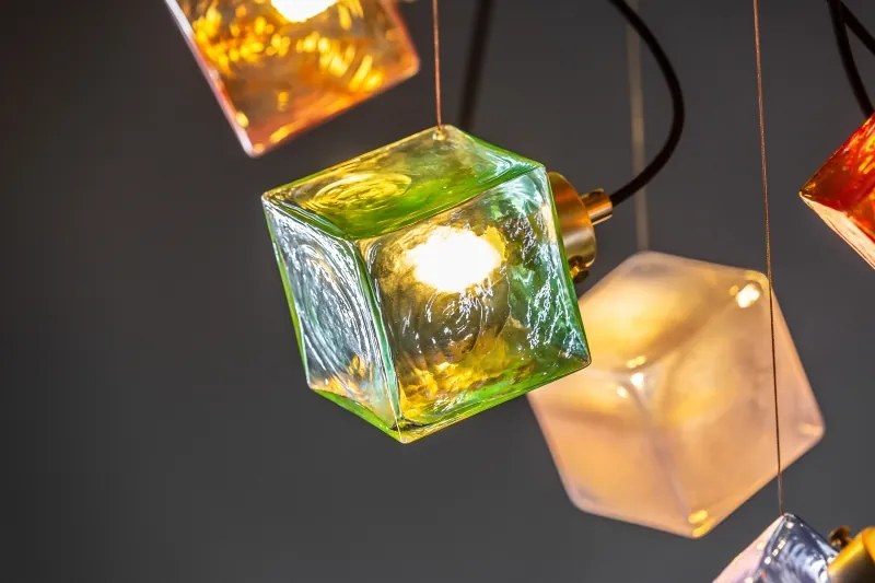 Moderní svítidlo DANCING CUBE-GREEN-MB (Kotva do sádrokartonu) - ARTGLASS