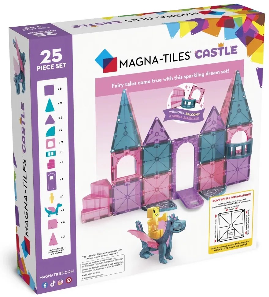 Magna-Tiles® Magnetická stavebnice Magna-Tiles Castle 25ks