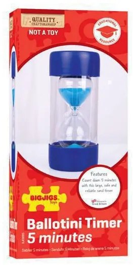 Bigjigs Toys Velké přesýpací hodiny Žluté 3 minuty