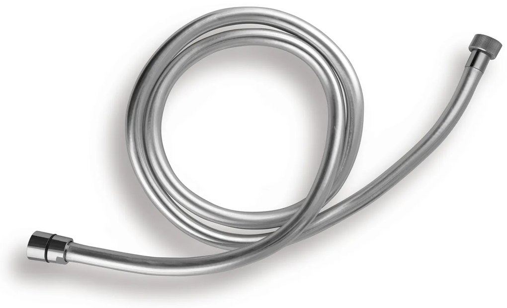 Novaservis - Sprchová hadice plastová, 120 cm, stříbrná, SILVER/120,0
