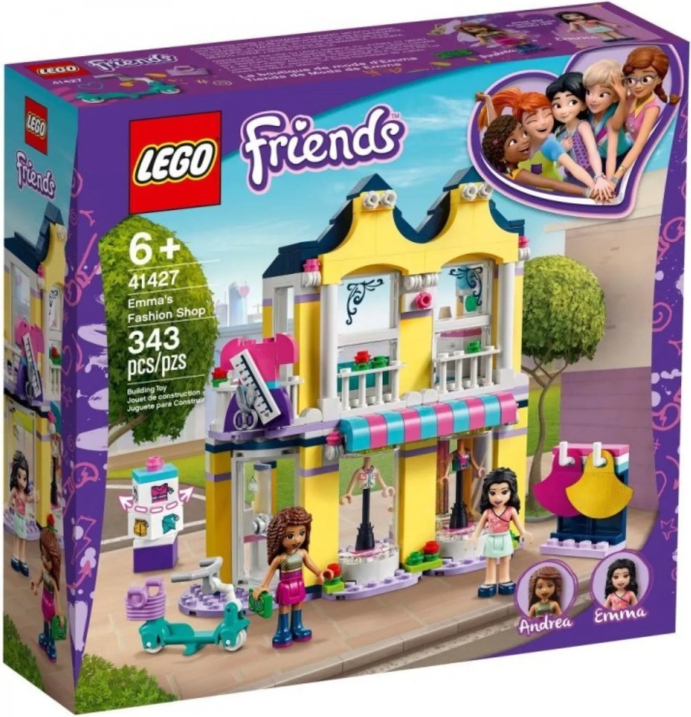 Lego stavebnice lego friends 41427 emma a její obchod s oblečením
