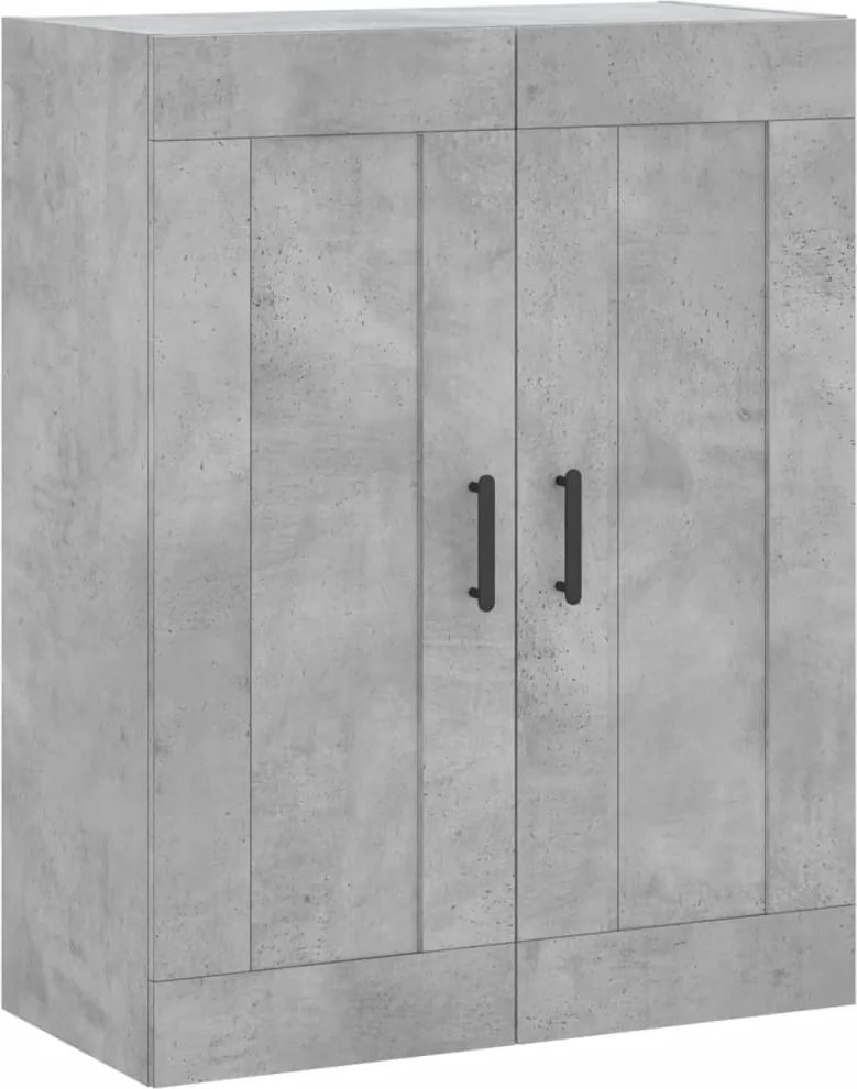 Skříň highboard betonově šedá 69,5x34x180 cm kompozitní dřevo 3199565