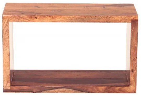 Indický nábytek - Police na zeď Gani 50x30x22 z indického masivu palisandr Super natural