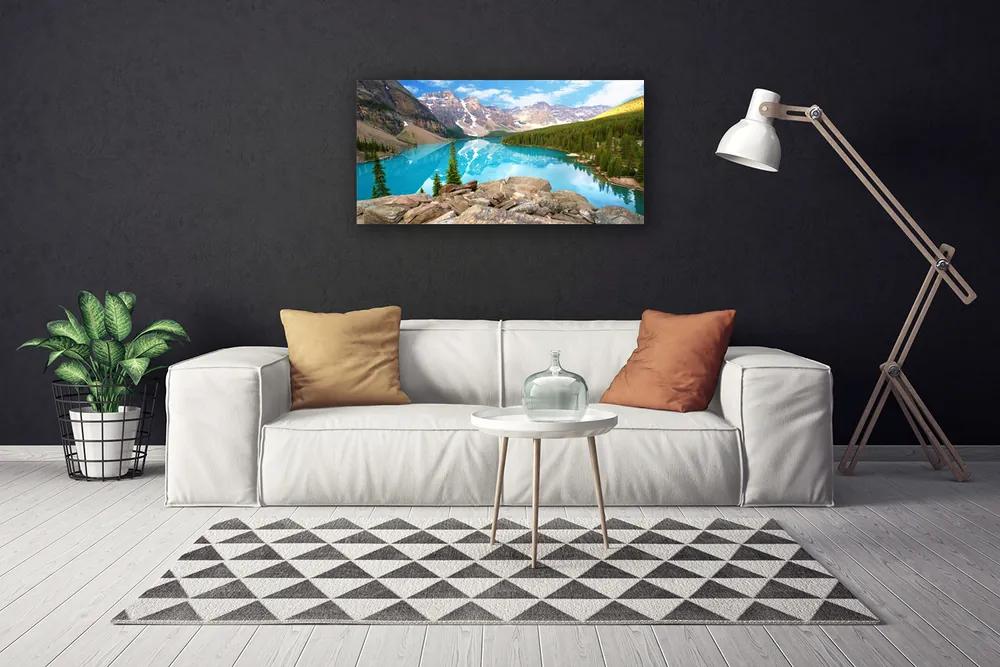 Obraz na plátně Hory Jezero Příroda 100x50 cm