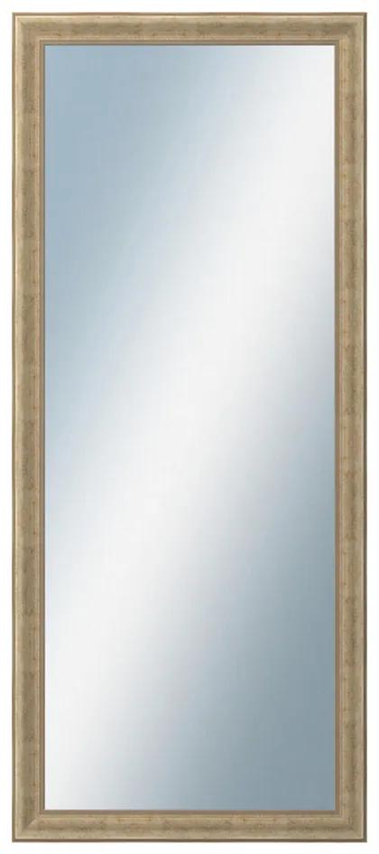 DANTIK - Zarámované zrcadlo - rozměr s rámem cca 60x140 cm z lišty KŘÍDLO malé stříbrné patina (2775)