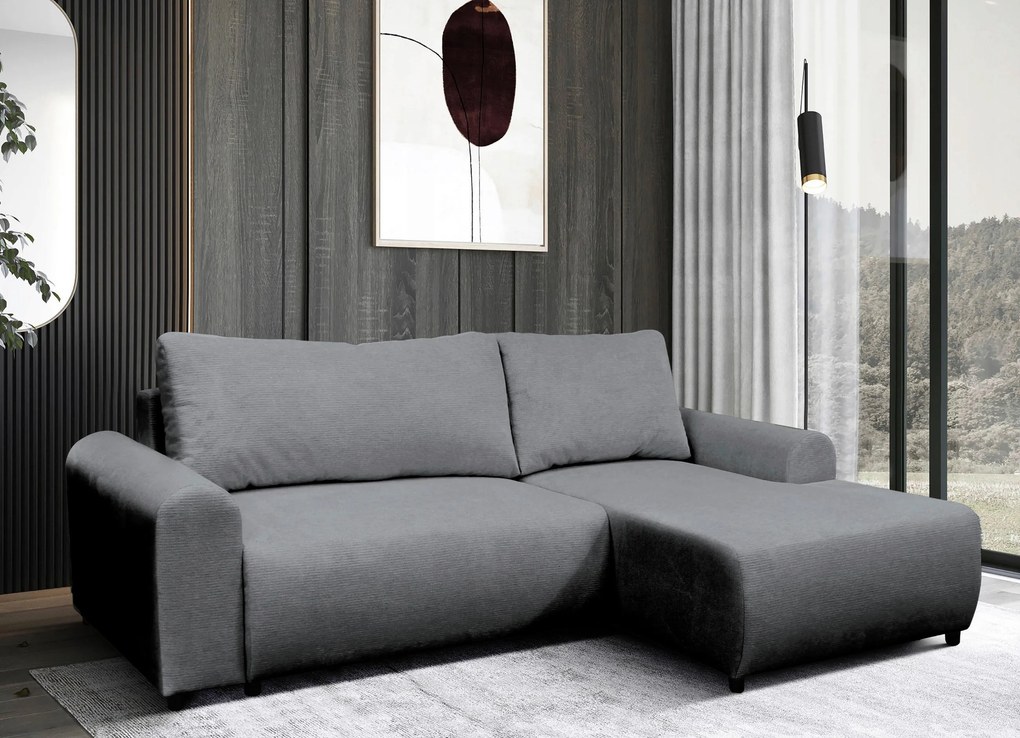 XXXLutz ROHOVÁ SEDAČKA, textil, šedá MID.YOU - Sedací soupravy - 001574005903