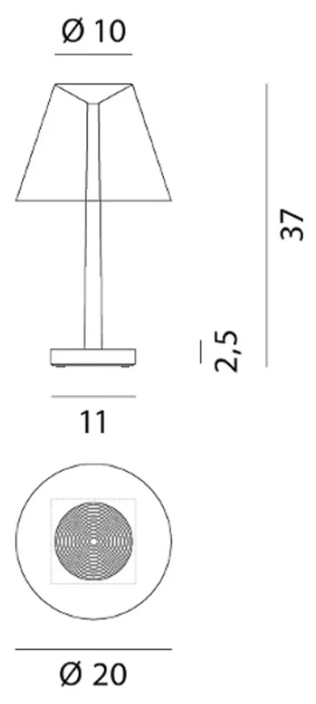 Rotaliana Dina T1 LED stolní lampa bílá/černá